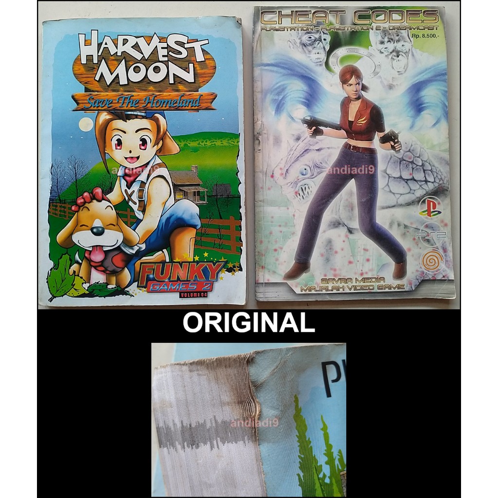 Jual PANDUAN FUNKY GAMES VOL. 04 HARVEST MOON SAVE THE HOMELAND CHEAT CODES PLAYSTATION 2 ...