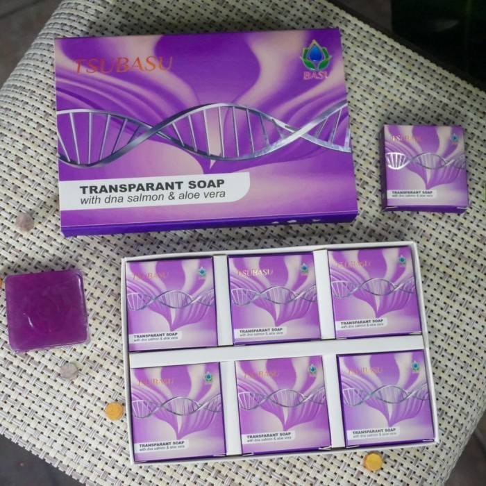 Jual 1 BOX ISI 6 PCS Sabun Tsubasu Transparant Soap / Sabun Transparant ...
