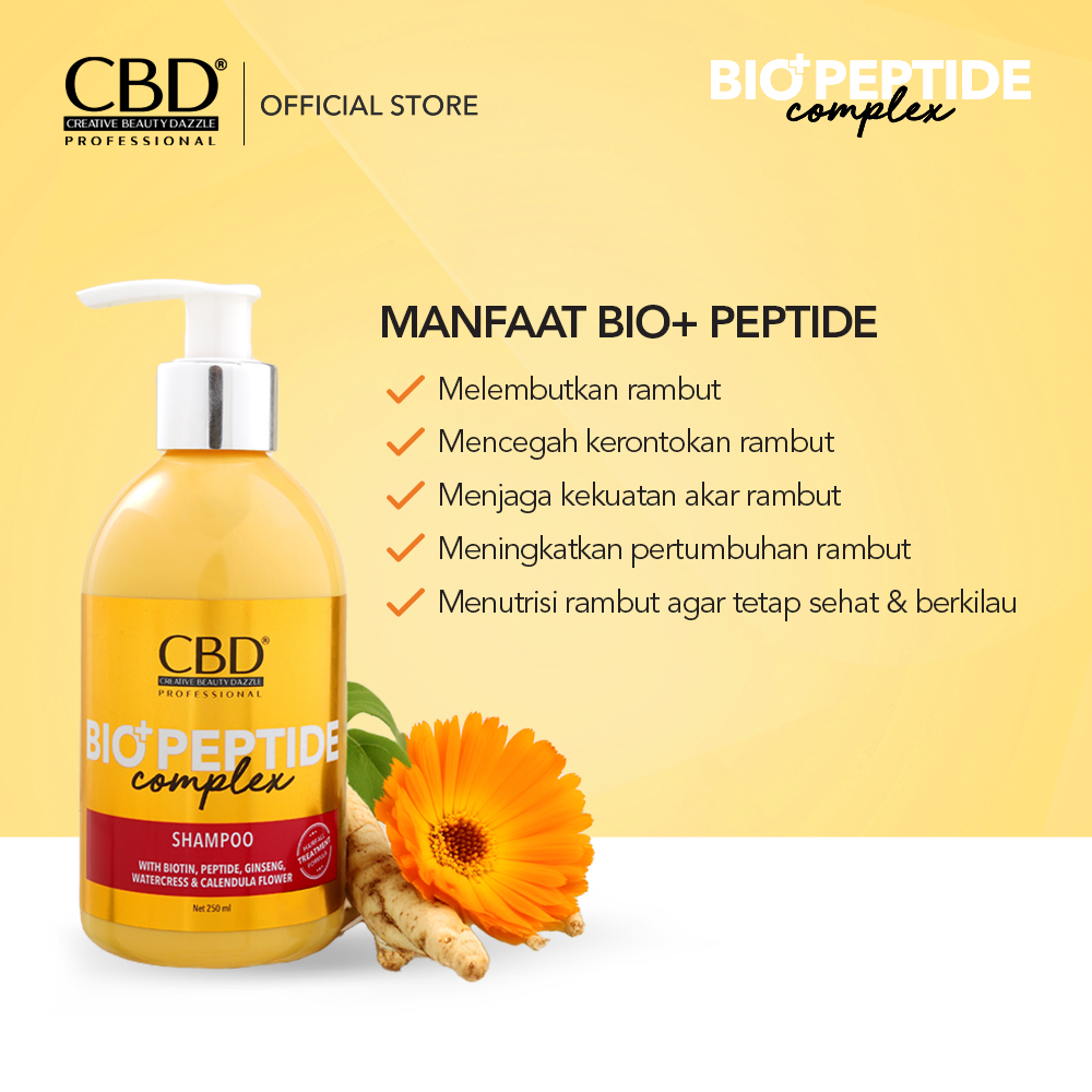 Jual CBD BIO+PEPTIDE COMPLEX Shampoo / Conditioner / Hair Mask / Hair ...