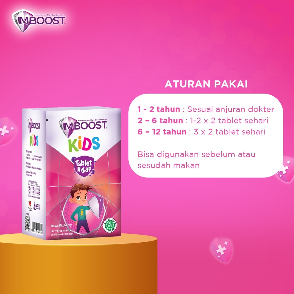 Jual Imboost Kids Tablet Hisap 1 Botol @ 21 Tablet - Suplemen Daya ...