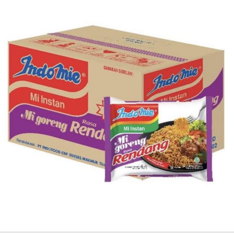 Jual MIE INSTAN/ INDOMIE/ INDOFOOD RASA RENDANG 1 DUS/ ISI 40 PCS. ASLI ...