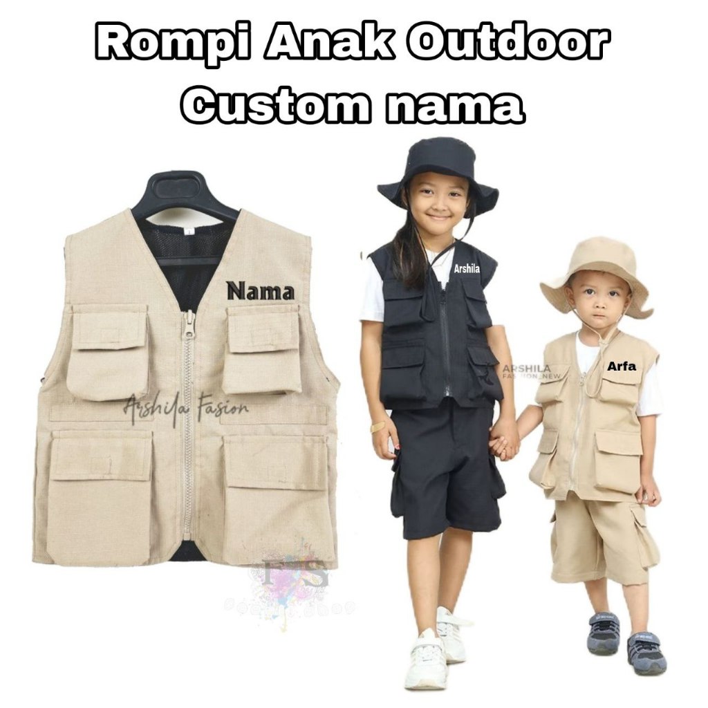 Jual Rompi Anak Outdoor laki laki dan perempuan usia 2-14 thn GRATIS ...