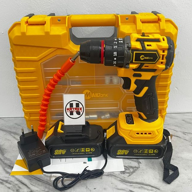 Jual Mailtank MK12 10MM mesin bor impact baterai brushless 21V bor cas ...
