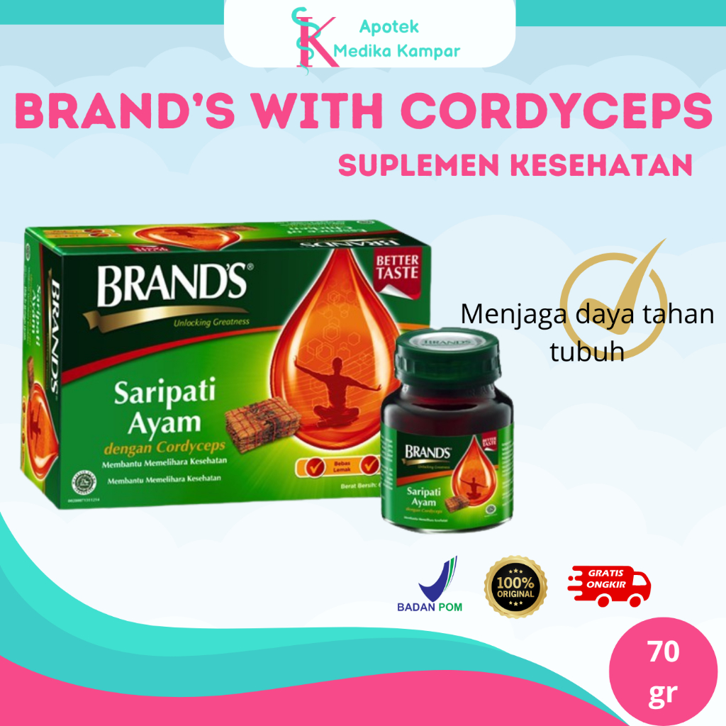 Jual BRAND'S Saripati Ayam dengan Cordyceps 6x70gr / Sari Pati Ayam ...
