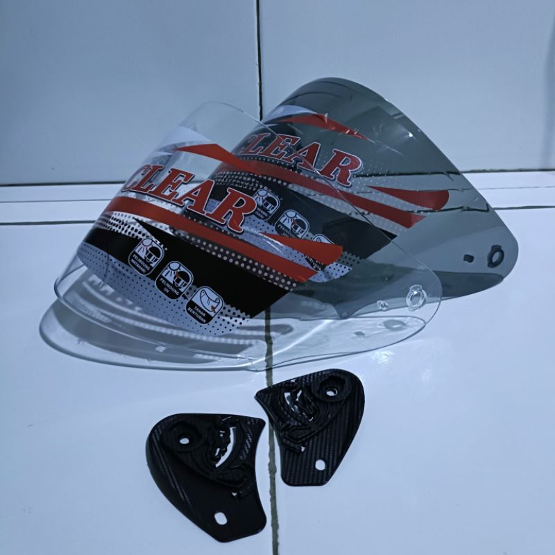 Jual Flat Visor / Kaca Helm KYT Kyoto Ink Dynamik Dyr Osaka / Spoiler ...