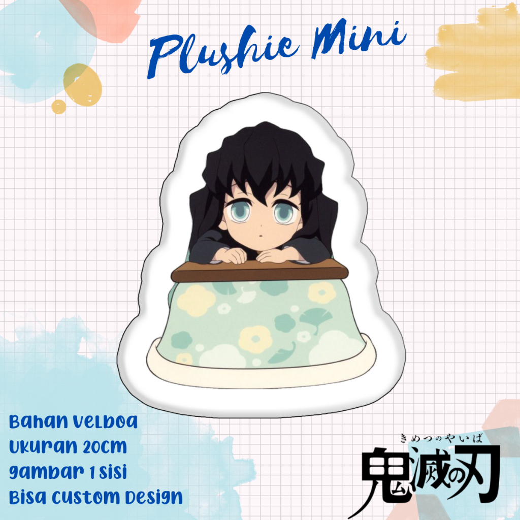 Jual Boneka plushie mini muichiro anime kimetsu no yaiba / demon slayer ...