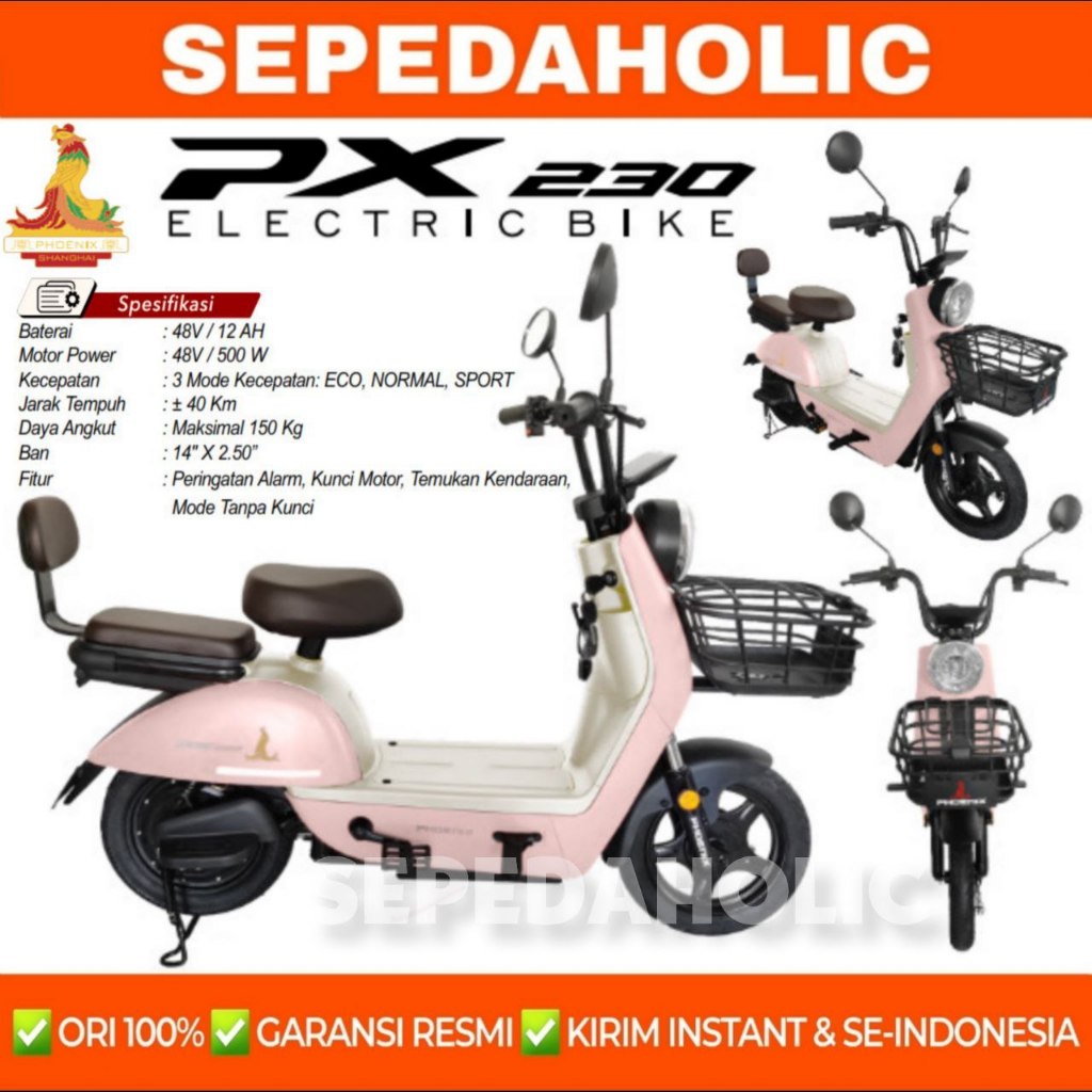 Jual Sepeda Listrik PHOENIX PX 230 500 Watt Electric E Bike | Shopee ...