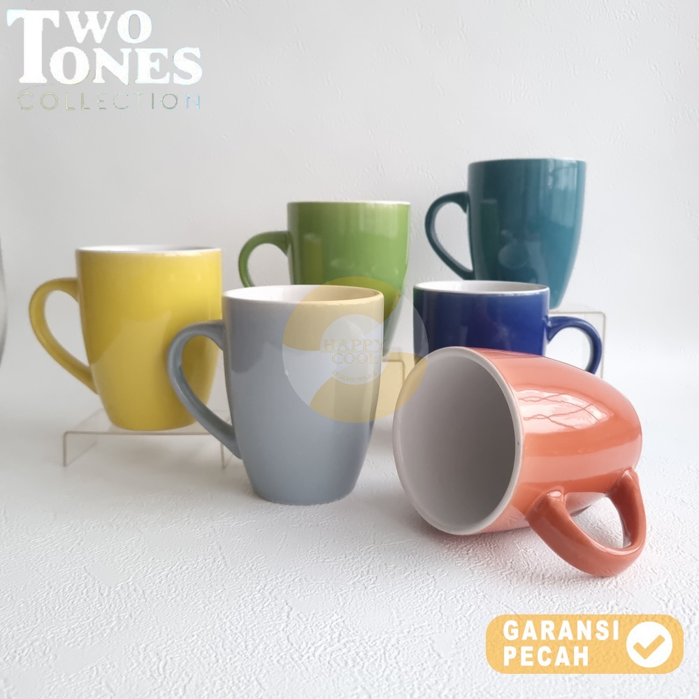 Jual HOMECO 1pcs Two Tones Collection Mug Corel 11oz Gelas Keramik ...