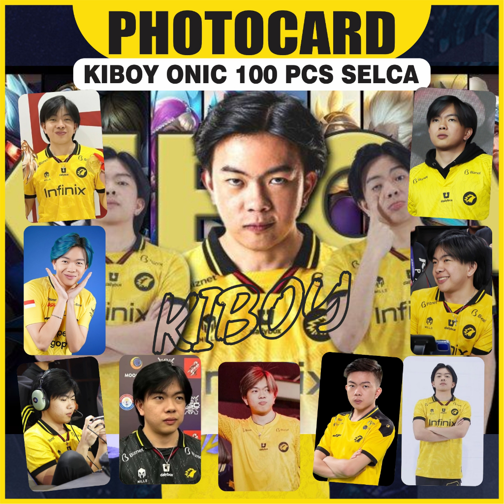 Jual Photocard Kiboy Onic 100 PCS Bonus Sticker + PIN | PABRIK ...
