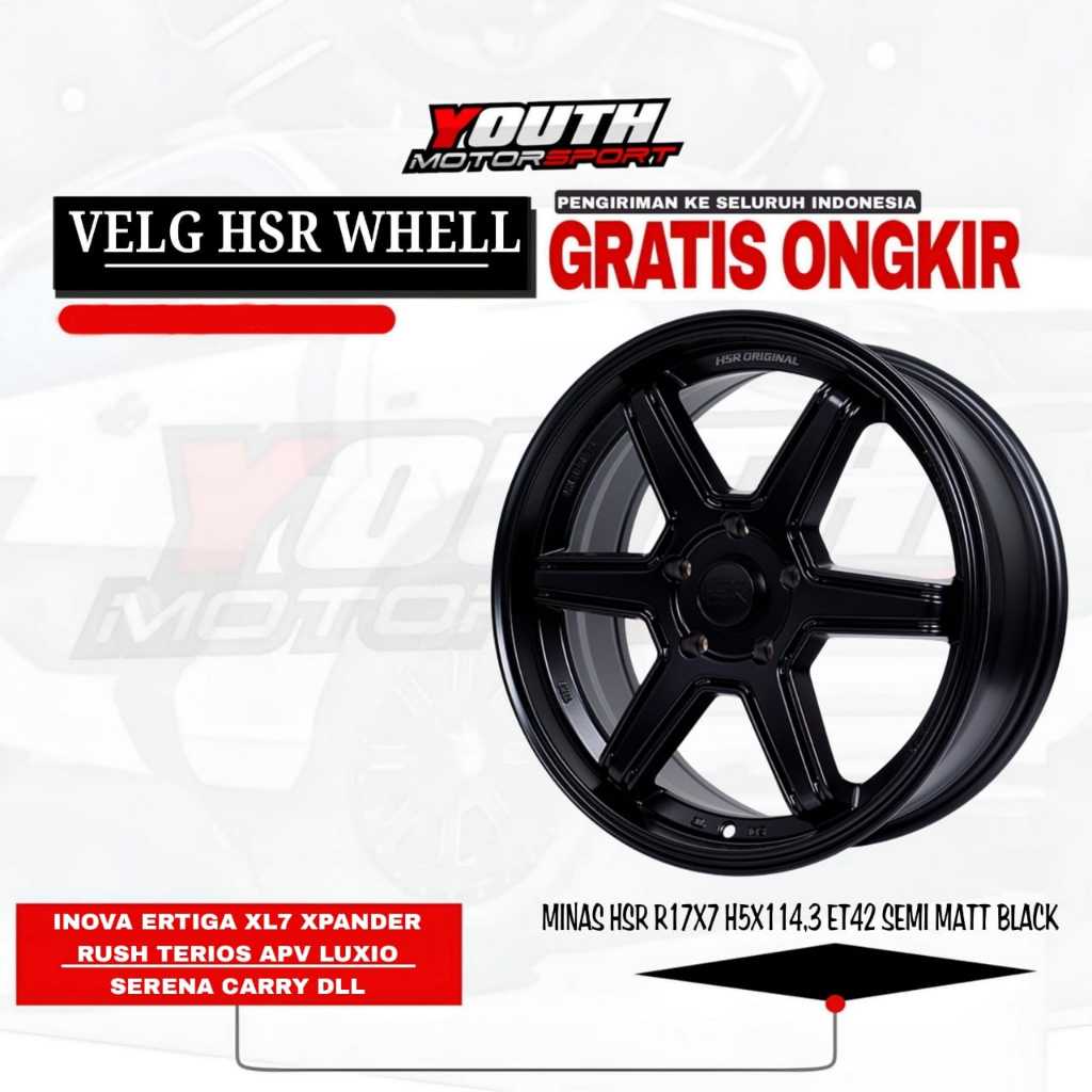 Jual VELG R17 MODEL TE37 HSR COCOK UNTUK INOVA,ERTIGA,XPANDER,HR-V,RUSH,TERIOS DLL | Shopee ...