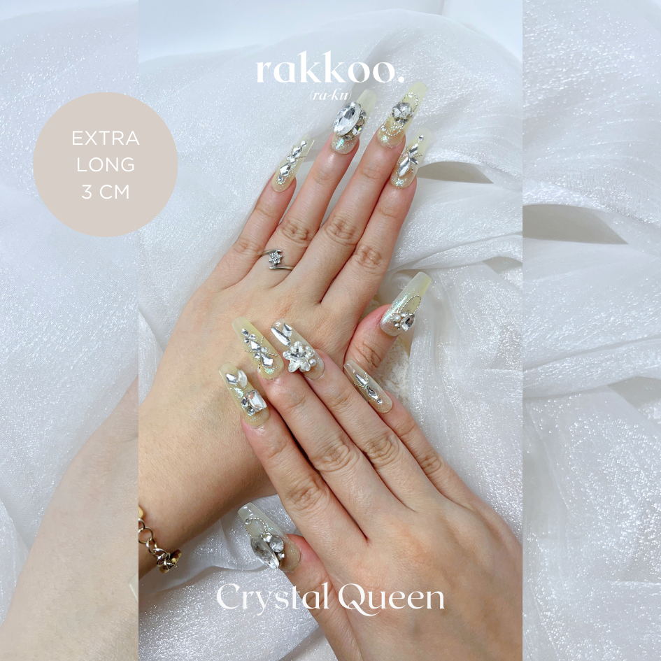 Jual [RAKKOO.ID] Crystal Queen - Ready - Premium Press On Nails ...