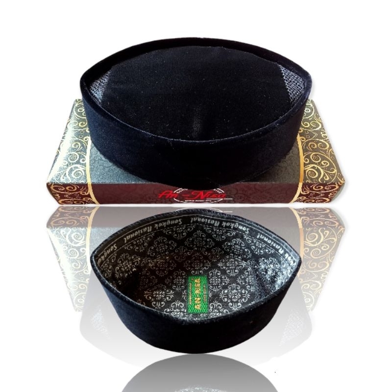 Jual peci songkok kopiah kopya kopyah hitam ac an-nisa anak dan dewasa ...