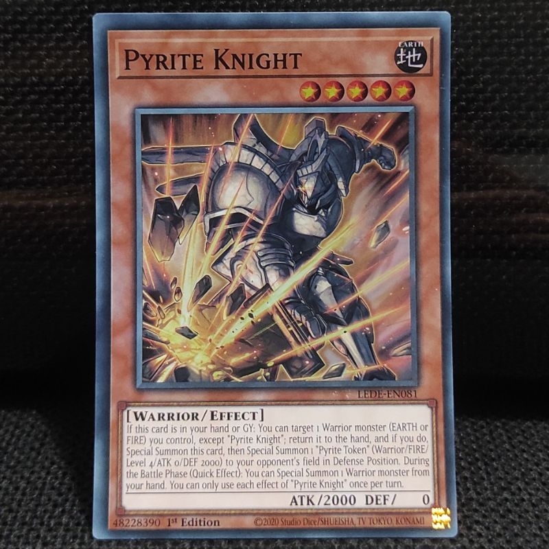 Jual Kartu Yugioh TCG Pyrite Knight Super Rare SR ORI LEDE NM | Shopee ...