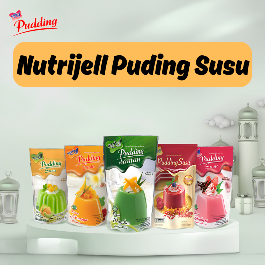 Jual Puding Susu Nutrijel Agar Agar / Nutrijell Ager Puding Bubuk ...