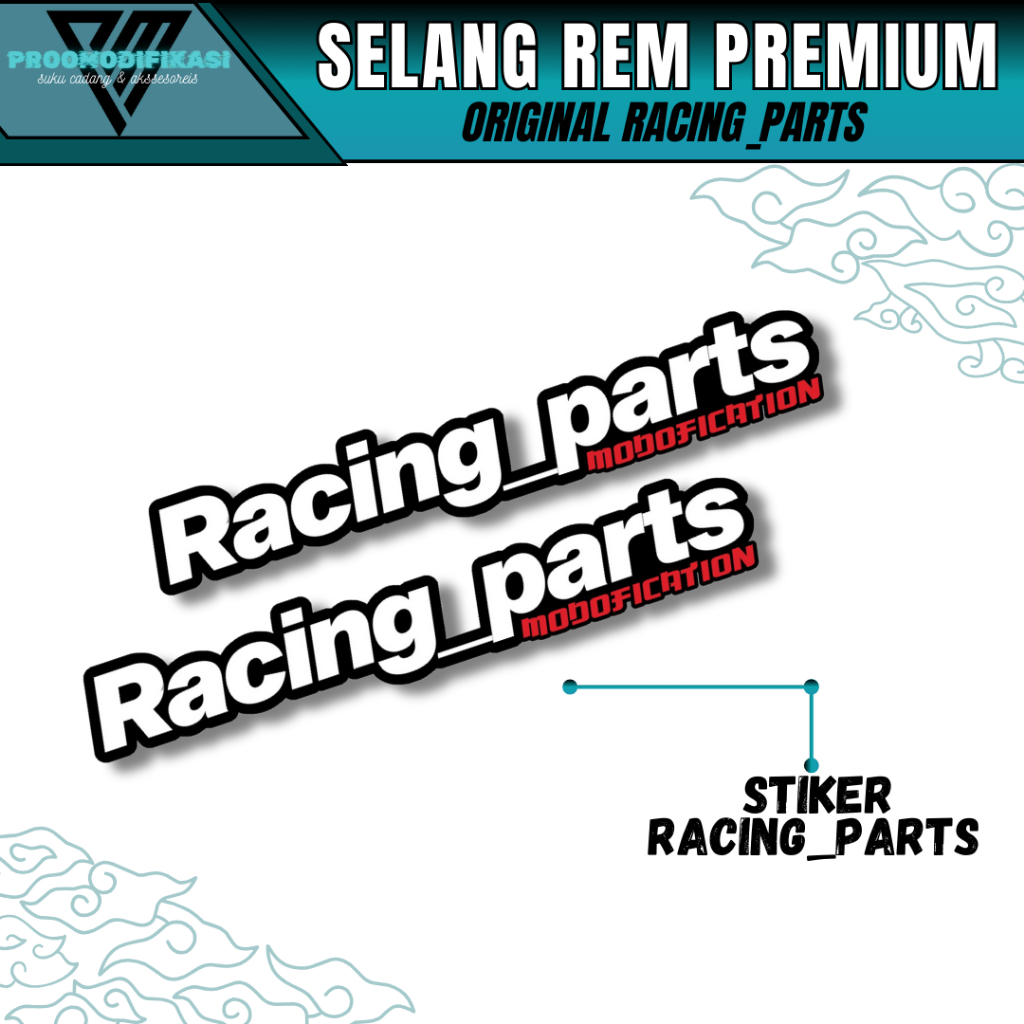 Jual STIKER RACING STORE STIKER ORIGINAL RACING PART MODIFIKASI ...