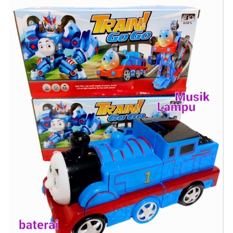 Jual MAINAN GOGO TRAIN JADI ROBOT KERETA JADI ROBOT LAMPU SUARA ...