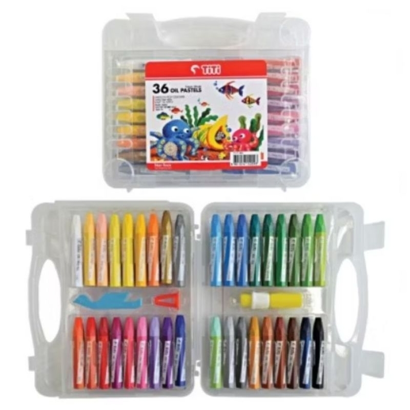 Jual CRAYON TITI 36 WARNA | KRAYON TITI ISI 36 WARNA | OIL PASTEL 36 ...