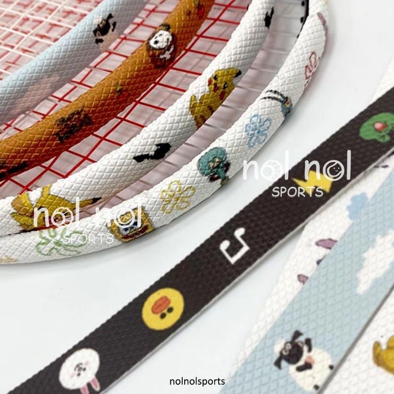 Jual NNS character edge guard racket frame protector sticker stiker ...