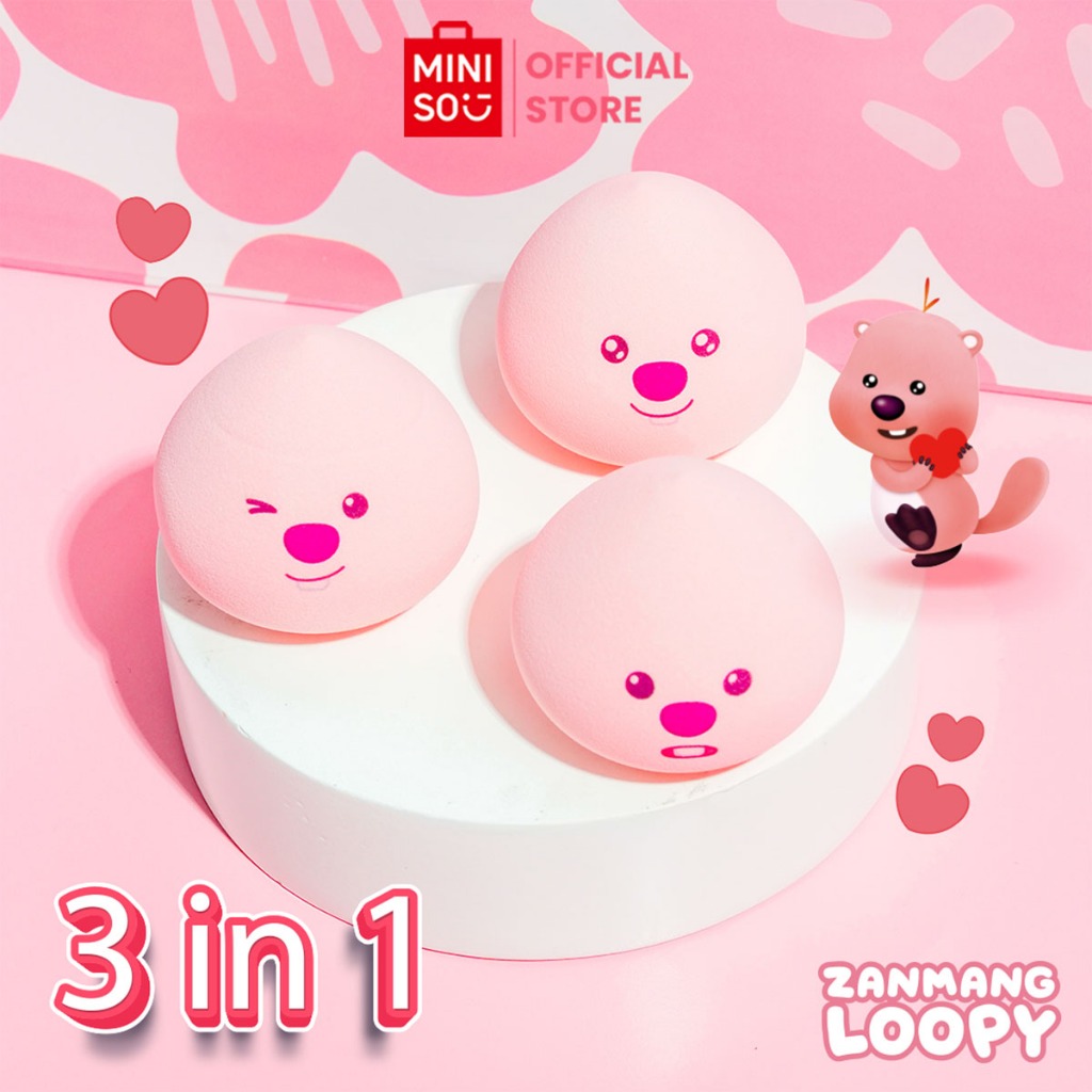 Jual Miniso ZANMANG Loopy Collection Makeup Sponges Spons Rias ...