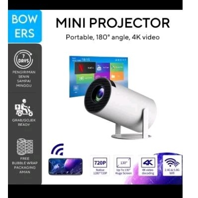 Jual HD MINI PROJECTOR PROYEKTOR ANDROID WIFI BLUETOOTH MIRROR SCREEN ...