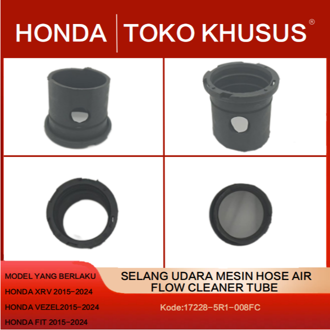 Jual Selang Udara Mesin Hose Airflow Cleaner Tube HONDA XRV 2015-2016 2017 2018 2019 2020 2021 ...