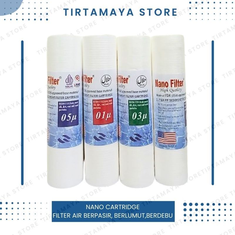 Jual Filter air nano cartridge 10 inch Tirtamaya | Shopee Indonesia