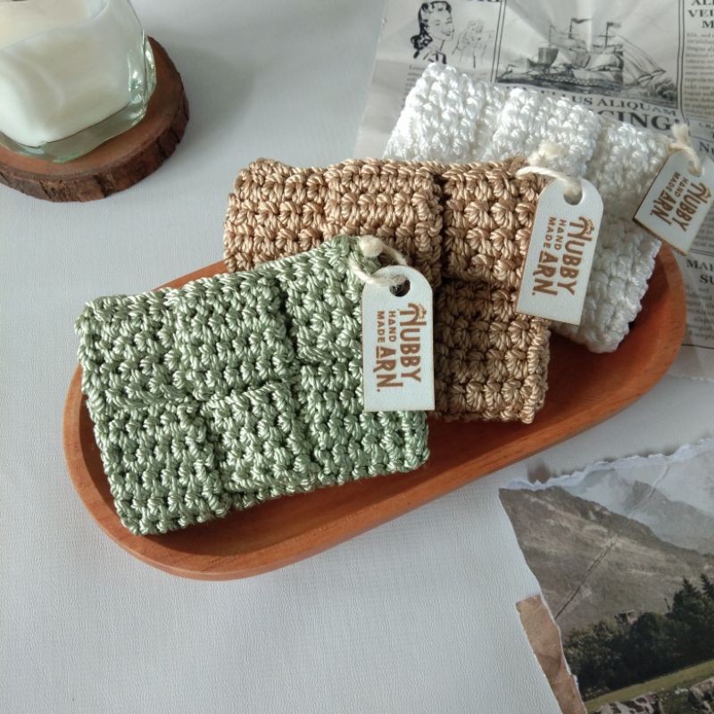 Jual WAFFLE CARD WALLET CROCHET | DOMPET RAJUT MODEL WAFFLE 100% ...