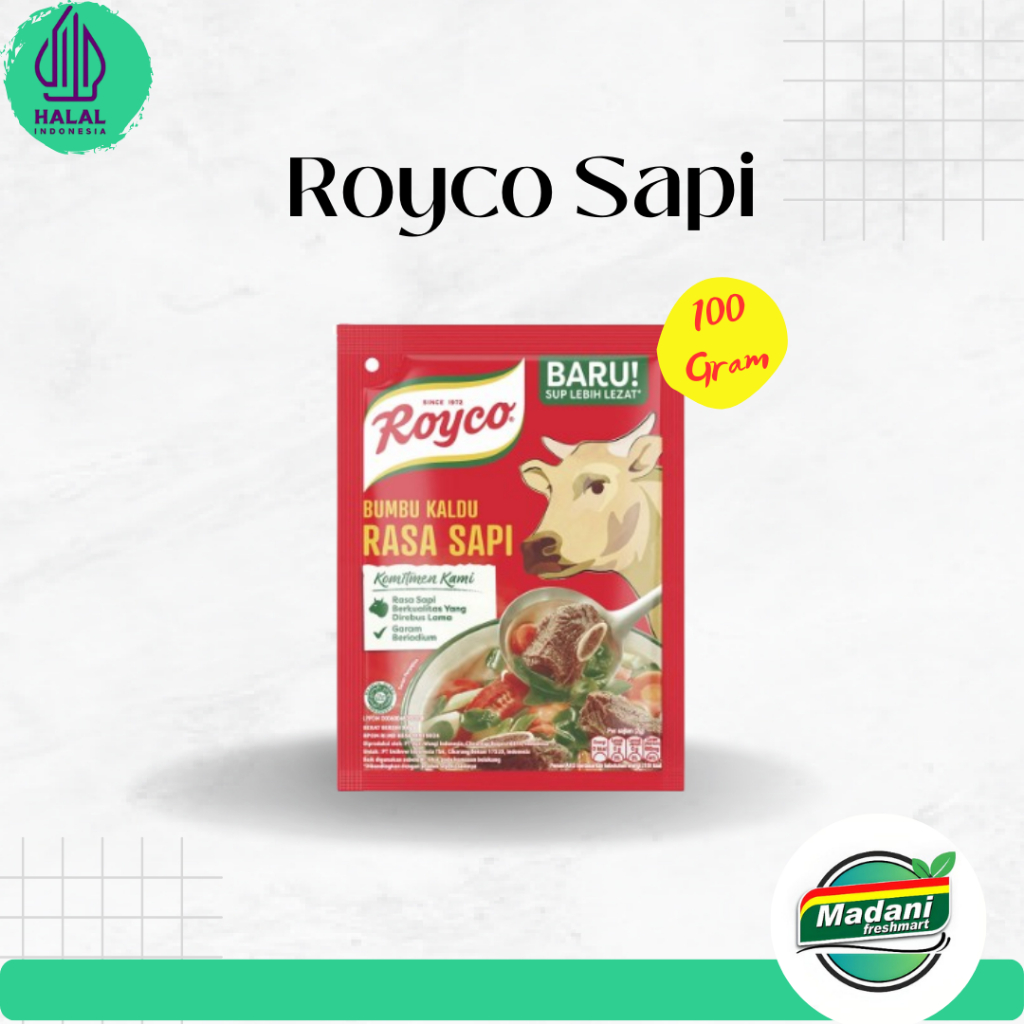 Jual Royco Sapi / Penyedap Rasa Kaldu Sapi 100 gram (Bumbu Dapur ...