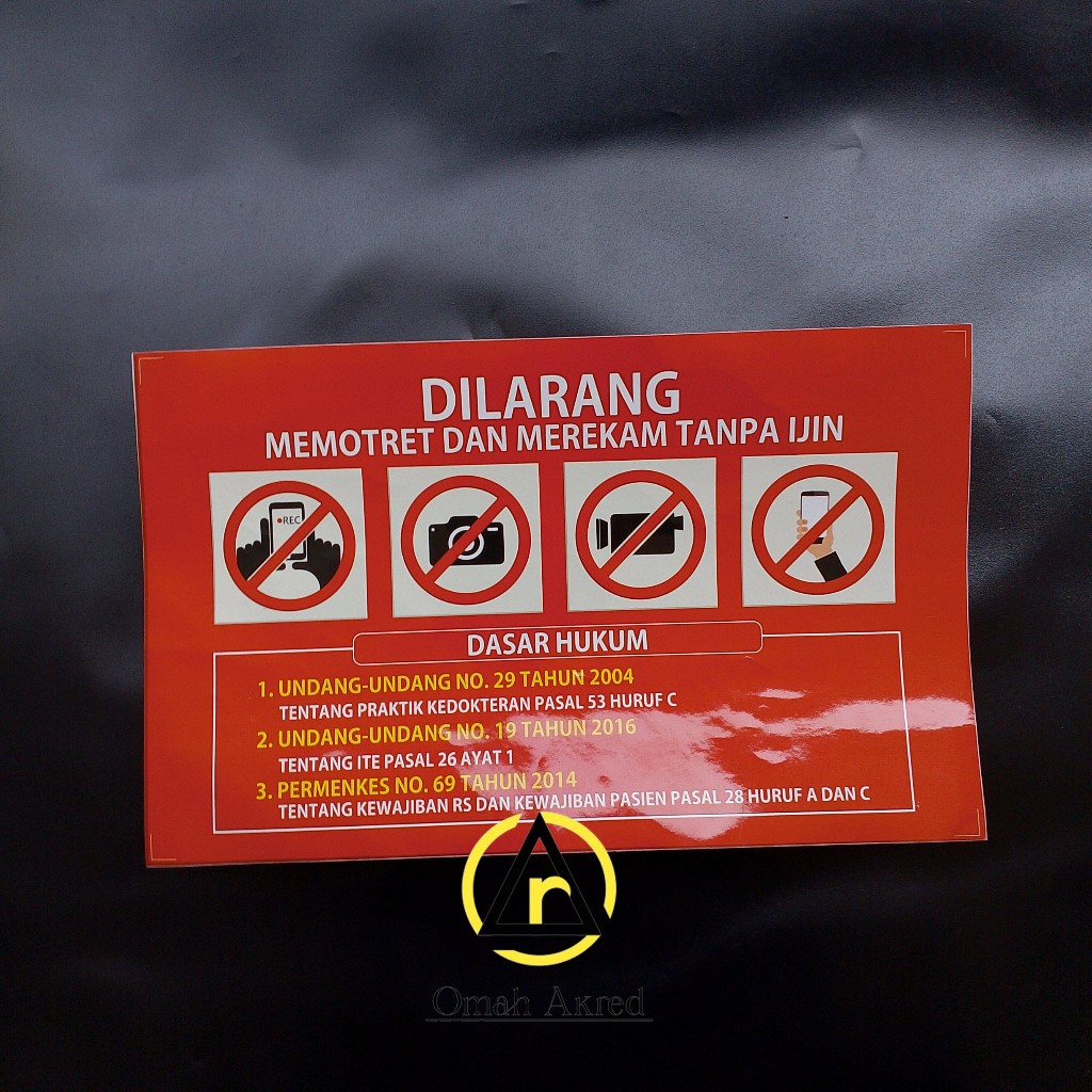Jual Stiker Dilarang Memotret - Stiker Dilarang Merekam - Stiker ...