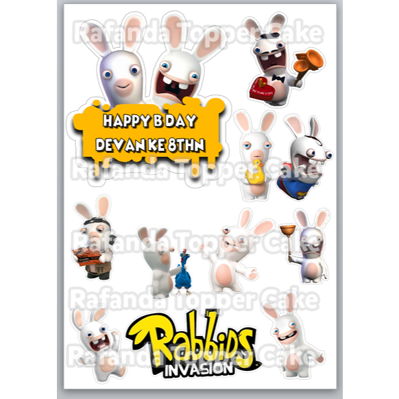 Jual Topper kue ulang tahun Rabbids invasion | Shopee Indonesia