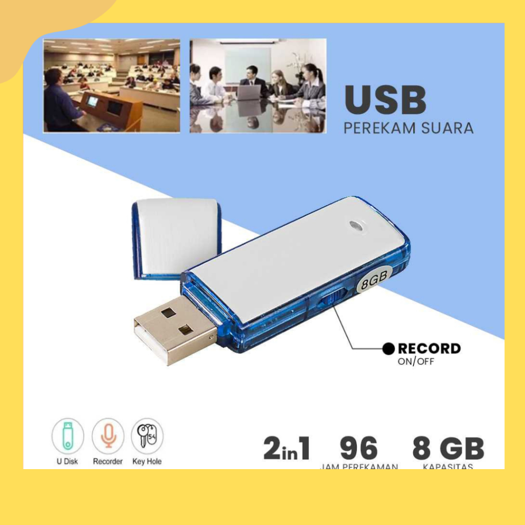 Jual Perekam Suara 8 GB / Perekam Suara Tersembunyi Mini / USB ...