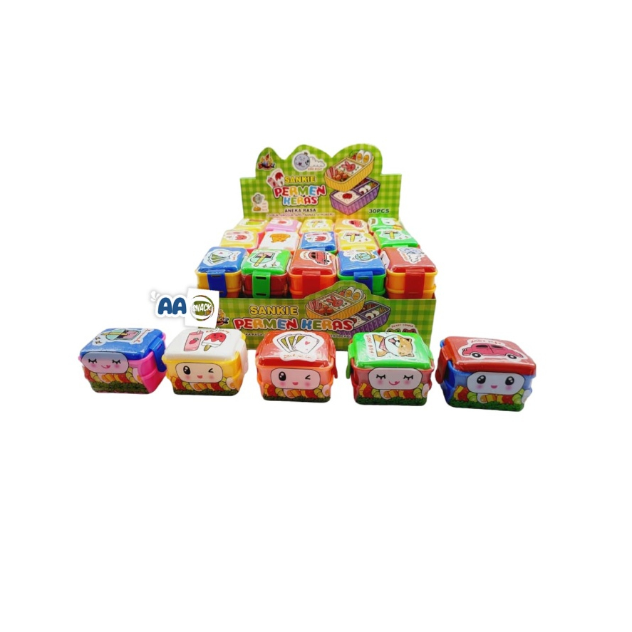 Jual SANKIE PERMEN BENTUK KOTAK MAKAN ISI 30 | Shopee Indonesia