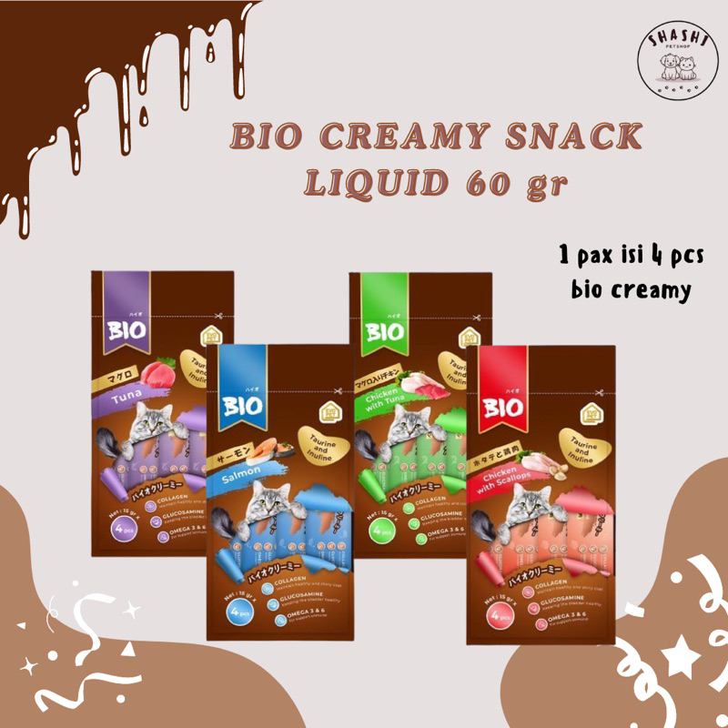 Jual BIO CREAMY SNACK LIQUID 60GR | Shopee Indonesia
