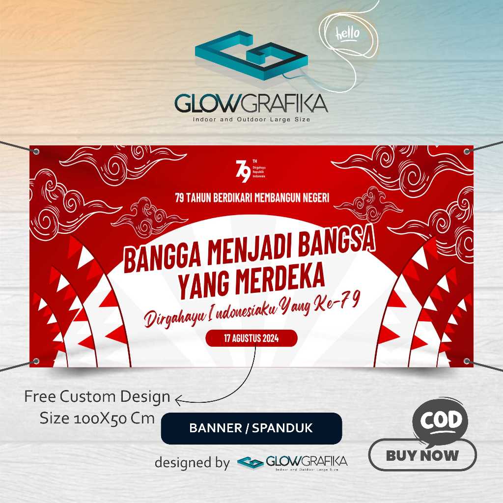 Jual Print Spanduk Custom Merah dan Putih Spanduk Ucapan Hari ...