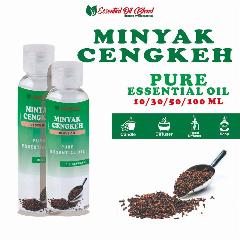 Jual Minyak Atsiri Cengkeh hasil penyulingan 10/30/50/100ml | Shopee ...