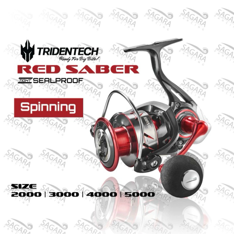 Jual REEL SPINNING TRIDENTECH RED SABER 2000-5000 | Shopee Indonesia