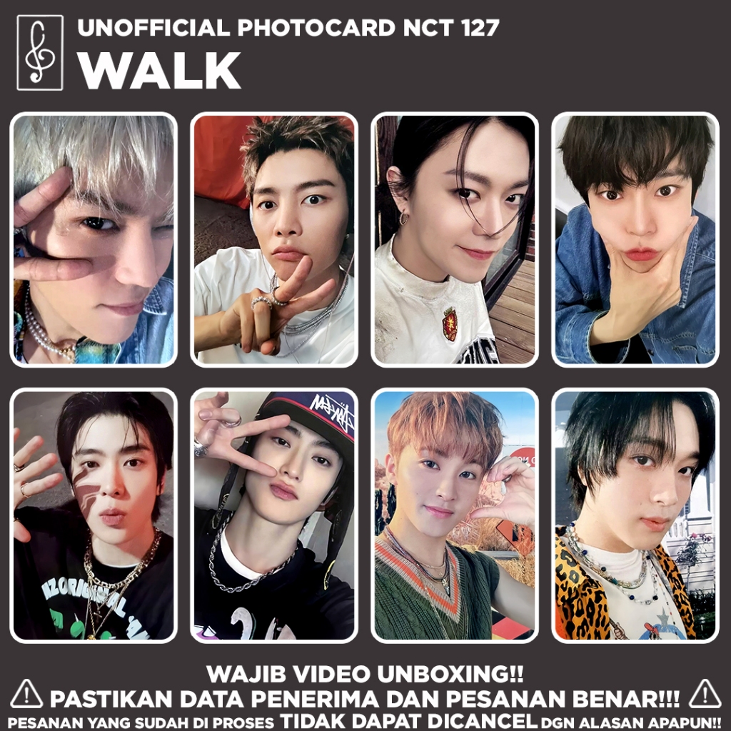 Jual [NCT127] WALK PHOTOCARD UNOFFICIAL | Shopee Indonesia