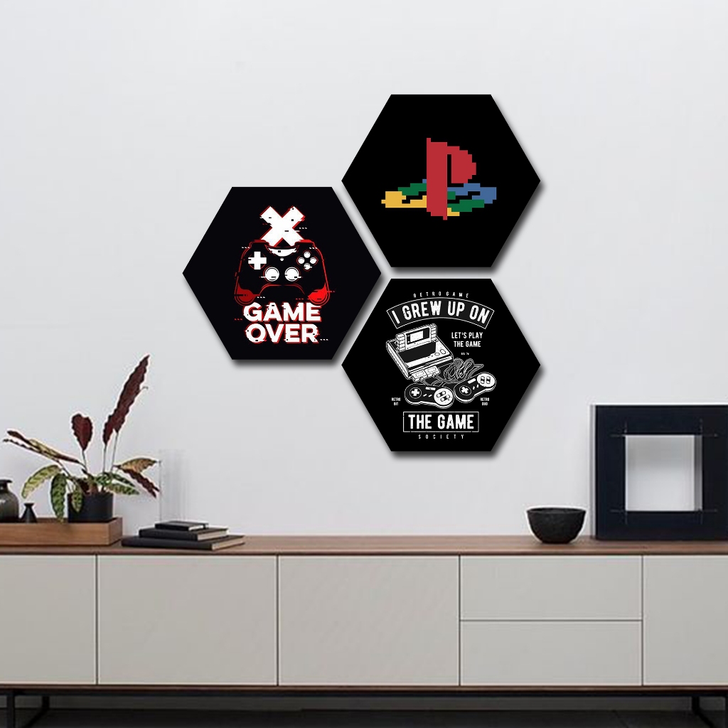 Jual Hiasan Dinding Kamar Gaming Design [H16] Hiasan Dinding Kamar ...
