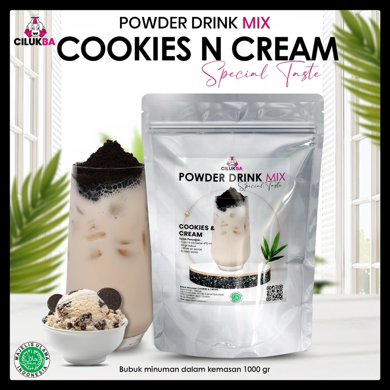 Jual Bubuk Minuman Rasa Cookies N Cream 1 kg / Powder Drink Mix ...