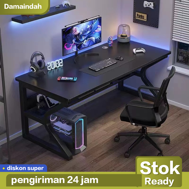 Jual Damaindah Meja Gaming Serat Karbon 140 CM / Meja Komputer ...