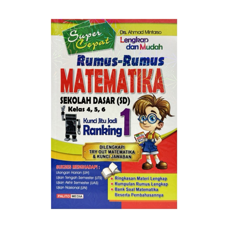 Jual SUPER CEPAT RUMUS RUMUS MATEMATIKA SD KELAS 4, 5, 6 KUNCI RANKING ...