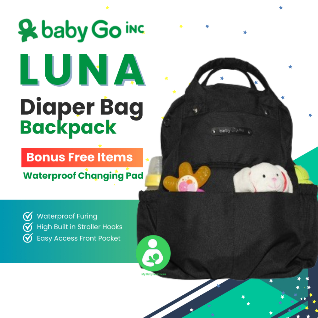 Jual BabyGo Inc - Babygo Inc Luna Diaper Bag Backpack baby go inc ...