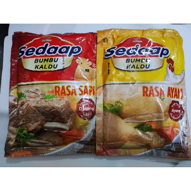 Jual SEDAAP Bumbu Kaldu rasa Sapi dan Ayam pouch 250gr | Shopee Indonesia