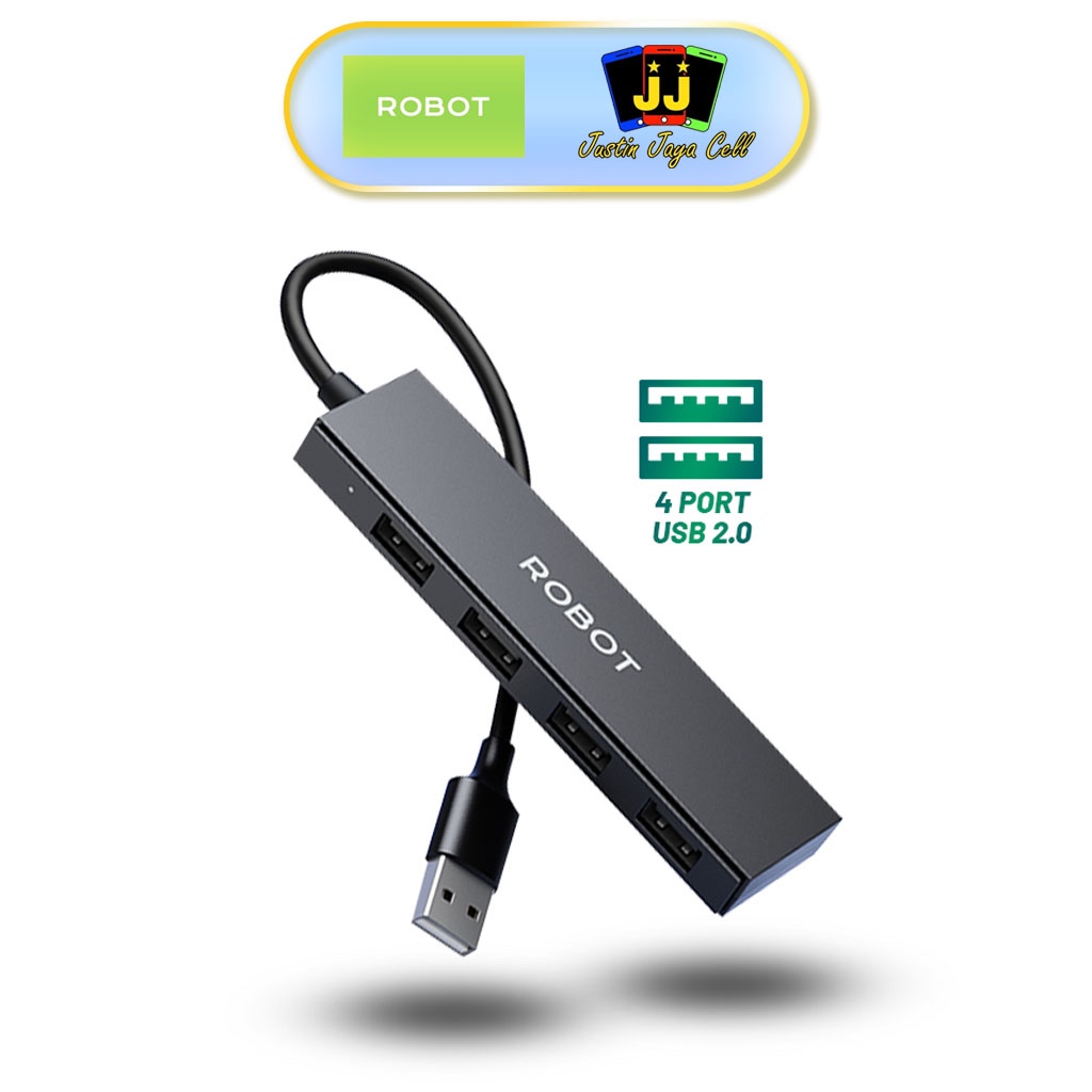 Jual ROBOT H130 USB HUB 4 Port USB 2.0 Portable Multi Function 4 in 1 Transmision Speed 480Mbps ...