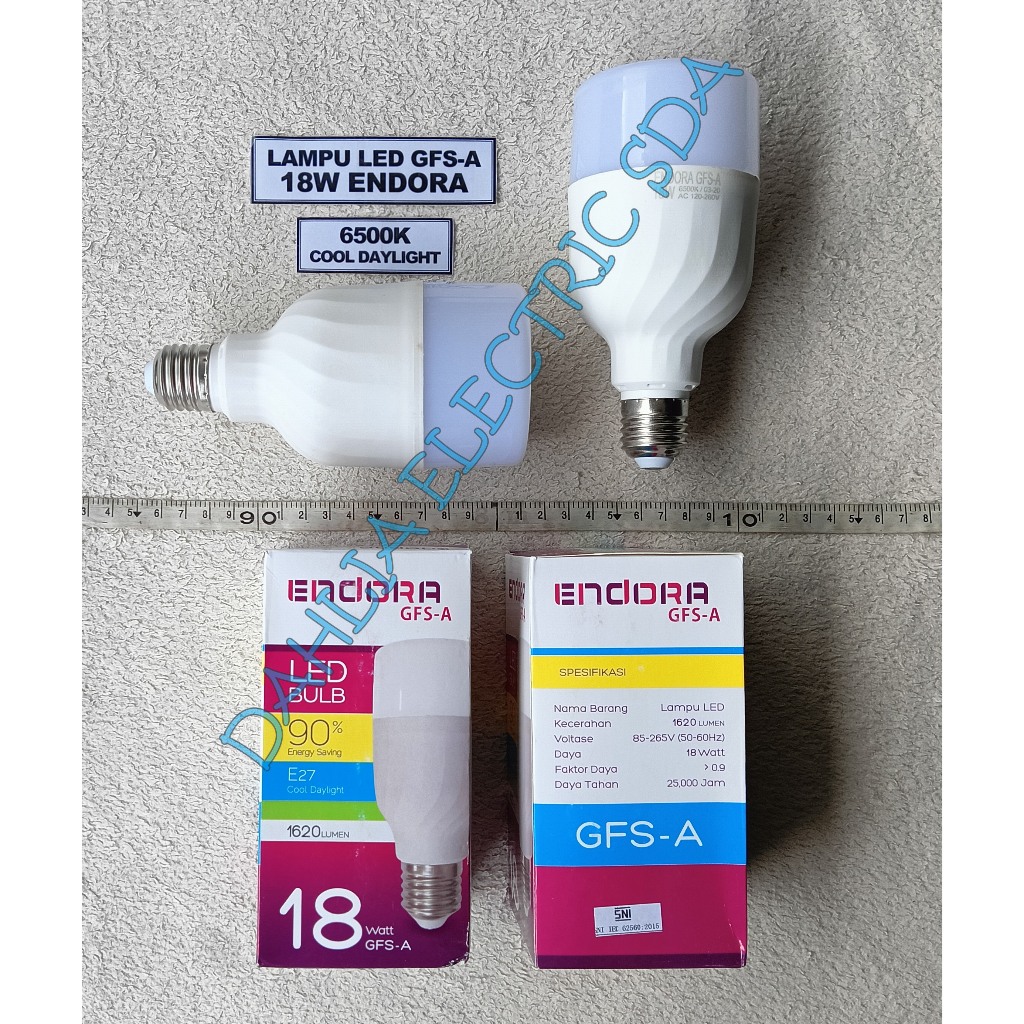 Jual LAMPU LED 18W 6500K GFS-A PUTIH ENDORA GARANSI | Shopee Indonesia