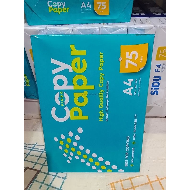 Jual (1 RIM ) KERTAS HVS A4 75gsm (500 LEMBAR) | Shopee Indonesia