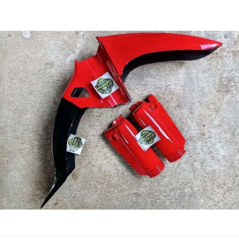 Jual SELEBOR SPAKBOR DEPAN PLUS TUTUP SKOK YAMAHA ALFA WARNA MERAH ...