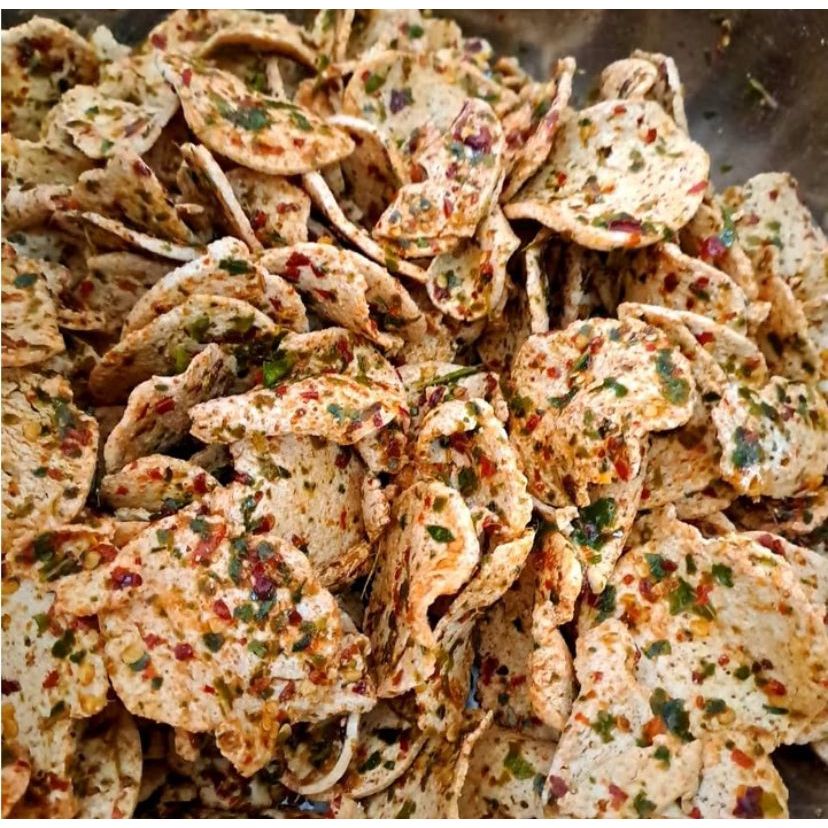 Jual basreng koin/basreng bulat/basreng keripik pedas daun jeruk bumbu ...