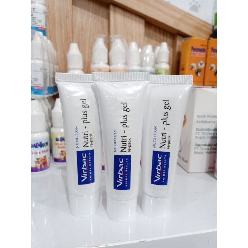 Jual Virbac Nutri Plus Gel Repack 15g, Vitamin Suplemen for Dog and ...