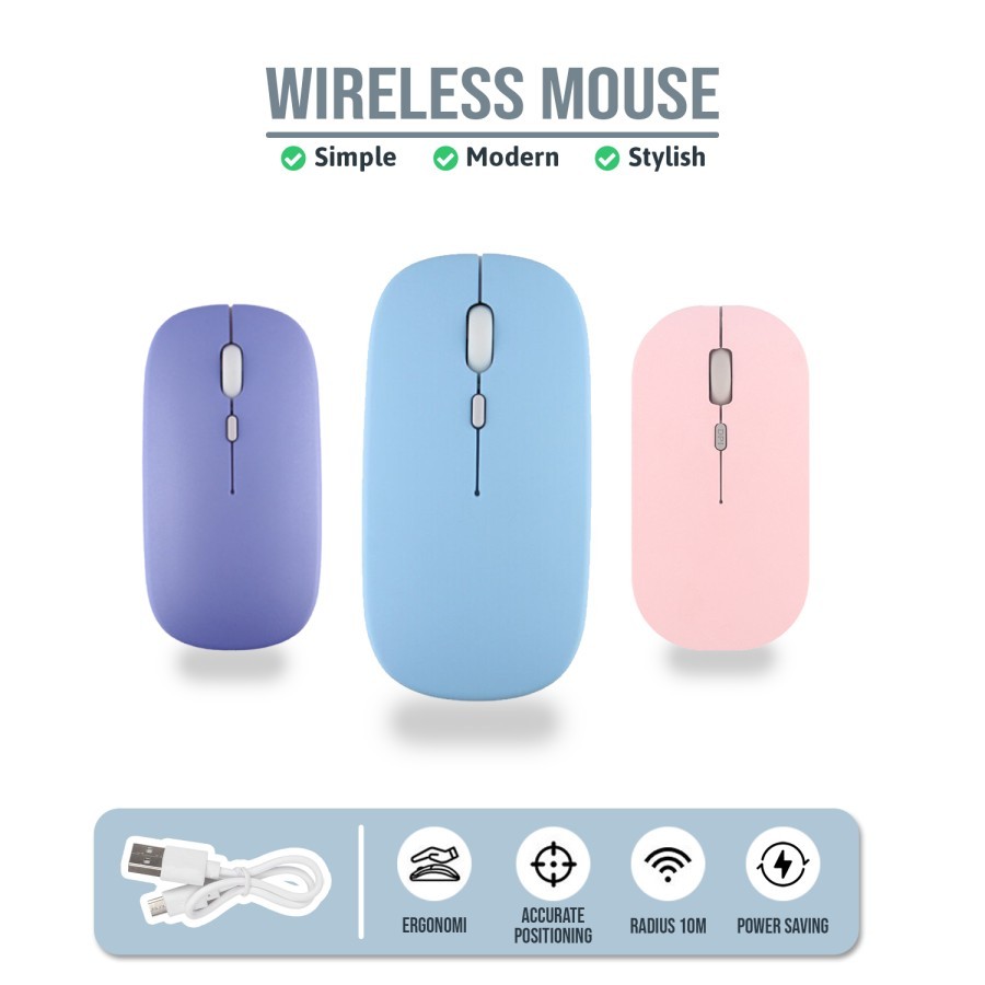 Jual Silent Wireless Mouse Macaroon Termurah Mouse Mice Tablet iPad ...